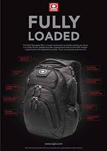 OGIO Renegade Backpack (Renegade , Black Pindot), Large