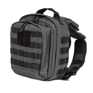 5.11 rush moab 6 tactical sling pack military molle backpack bag, style 56963, black