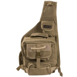 eurosport urban style canvas sling backpack b411, khaki.