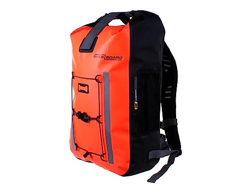 OverBoard Waterproof Pro-Vis Backpack, Orange, 30-Liter