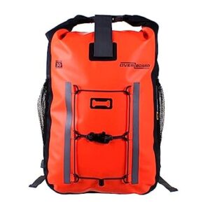 OverBoard Waterproof Pro-Vis Backpack, Orange, 30-Liter