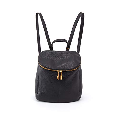 HOBO Women's Leather River Backpack Purse (Black)