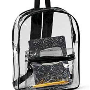 Liberty Bags Clear Backpack OS BLACK