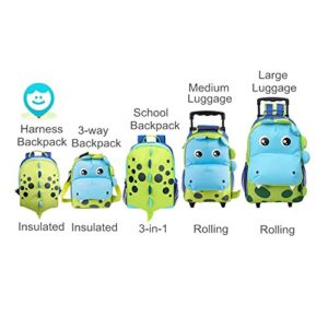 yodo Kids Insulated Toddler Backpack with Leash Safety Harness Lunch Bag