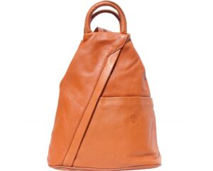 lagaksta submedium leather backpack purse tan