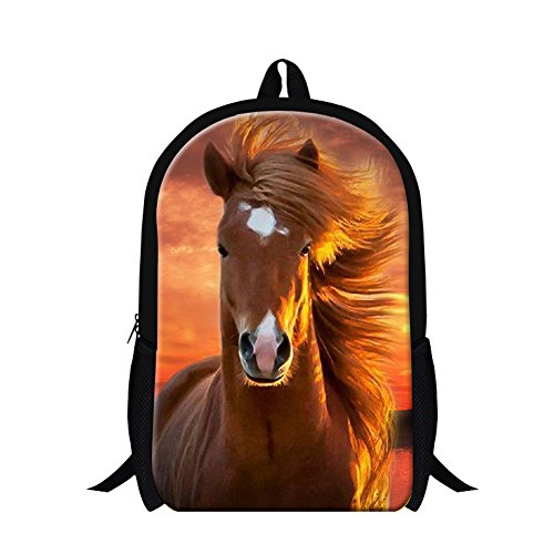 Generic Fashion Adult Horse Backpack College Students Bookbags