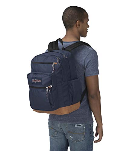 JanSport Backpack with 15-inch Laptop Sleeve, Navy - Large Computer Bag Rucksack with 2 Compartments, Ergonomic Straps - Bag for Men, Women