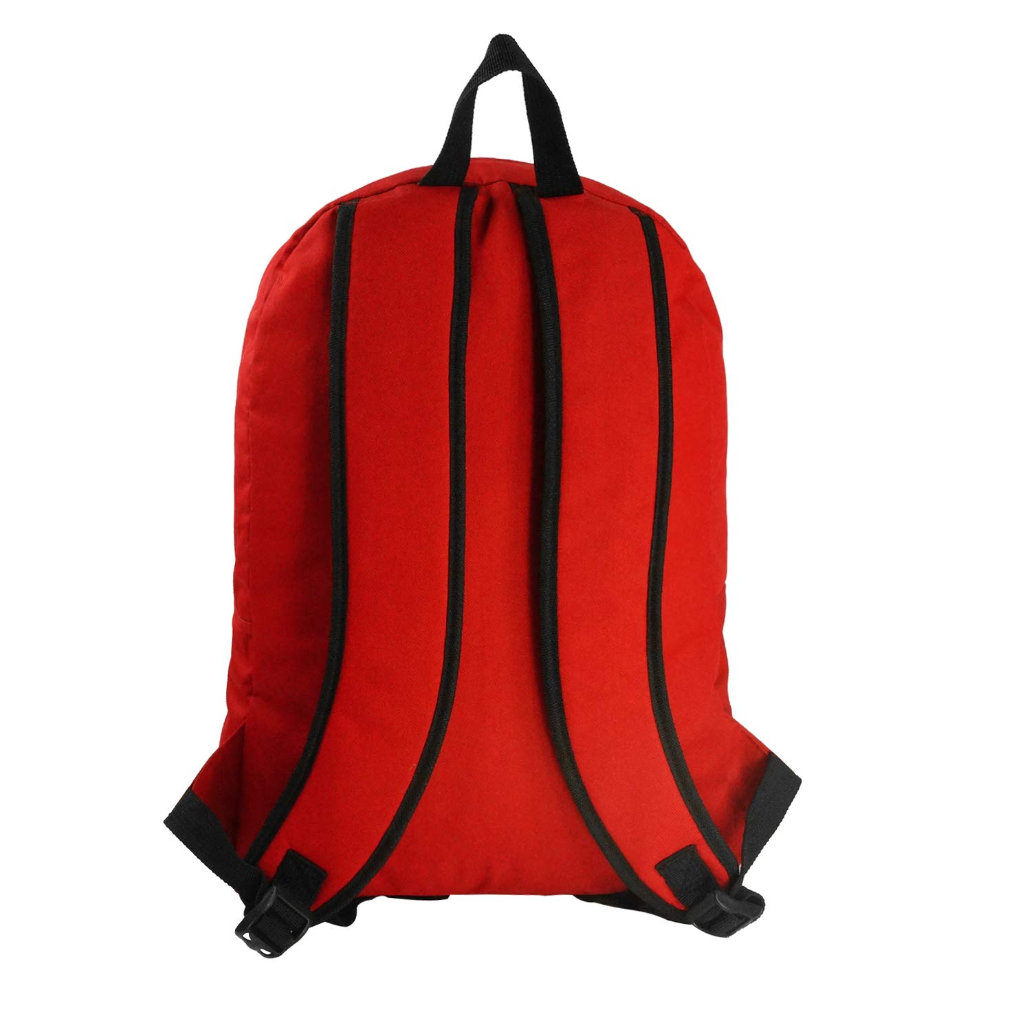 K-Cliffs Basic Emergency Survival Backpack Classic Simple School Book Bag Student Daily Daypack 18 Inch Red 18"x13"x16"