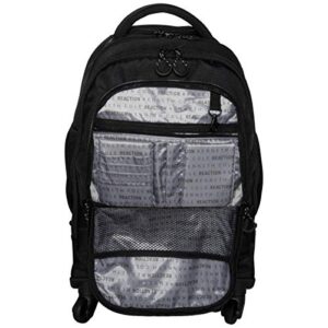 Kenneth Cole Reaction 17" Polyester Dual Compartment 4-Wheel Laptop Backpack, Black