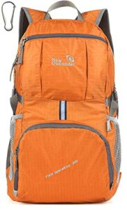 outlander packable lightweight travel hiking backpack daypack (new orange)