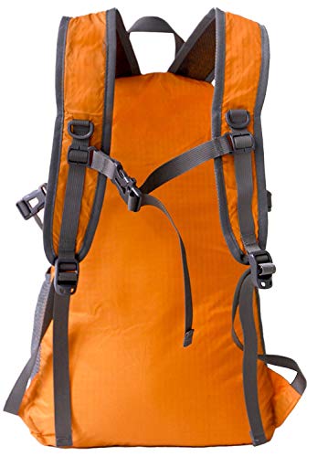 Outlander Packable Lightweight Travel Hiking Backpack Daypack (New Orange)