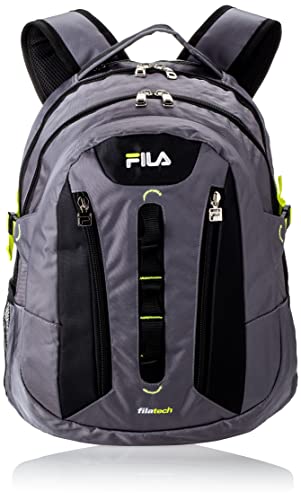 Fila Vertex Tablet and Laptop Backpack, Grey, One Size