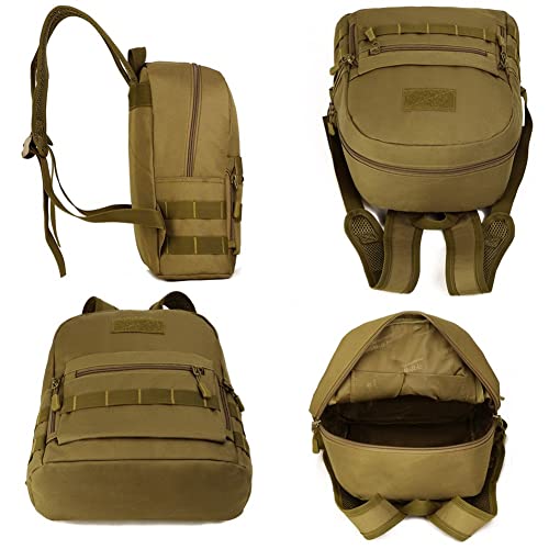 CREATOR 10L Mini Backpack Military MOLLE Tactical Backpack Rucksack Travel Daypack Gear Assault Pack