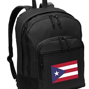 Broad Bay Puerto Rico Flag Backpack CLASSIC Style Puerto Rico Backpack Laptop Sleeve