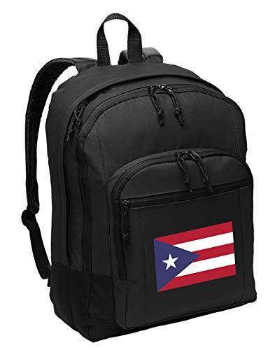 Broad Bay Puerto Rico Flag Backpack CLASSIC Style Puerto Rico Backpack Laptop Sleeve