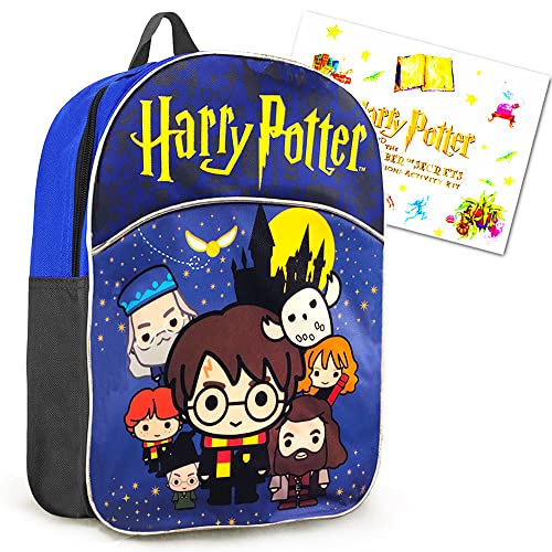 Harry Potter Backpack Preschool Toddler Kindergarten - Deluxe Mini Harry Potter Backpack with Patches (Harry Potter School Supplies)