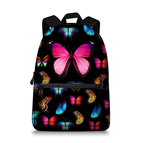 Butterfly School Bag Rucksack Backpack 15.5Inch