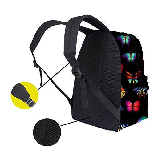 Butterfly School Bag Rucksack Backpack 15.5Inch