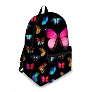 Butterfly School Bag Rucksack Backpack 15.5Inch