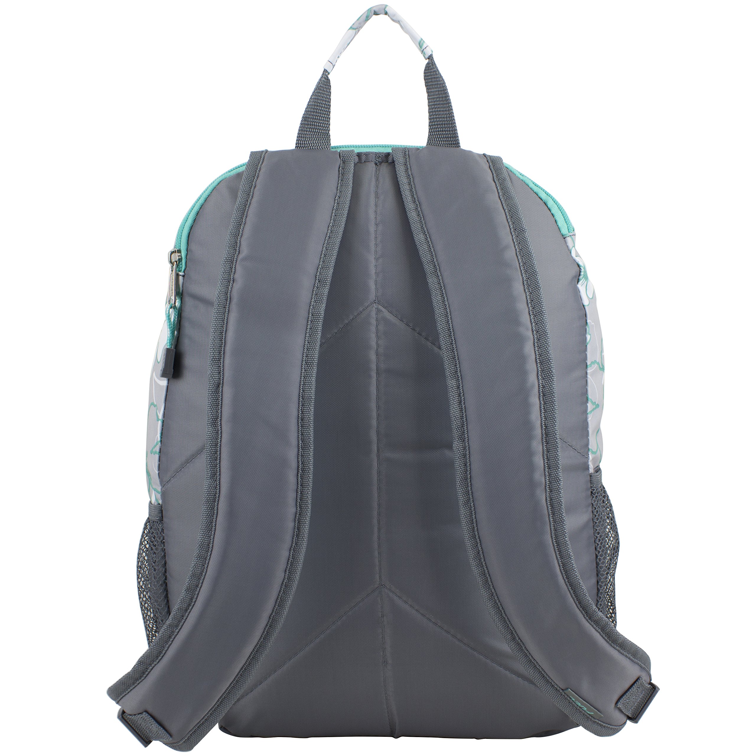 FUEL Sport Active Multi-Functional Ergonomic Backpack with Separate Tech Compartment (Soft Silver/Turquoise)