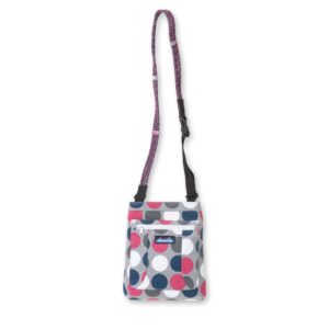 kavu keepalong semi padded sling canvas rope crossbody bag - got dots