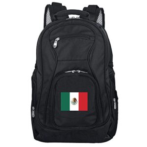 "flag of mexico" premium laptop backpack, 19-inches