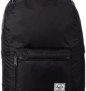 Herschel Packable Casual Daypack, Black/Black, 17.75" x 12.5", 24.5L