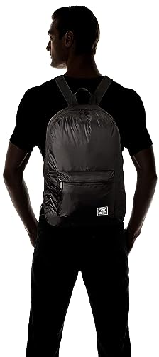 Herschel Packable Casual Daypack, Black/Black, 17.75" x 12.5", 24.5L