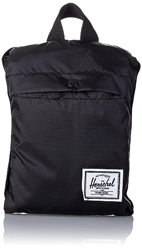 Herschel Packable Casual Daypack, Black/Black, 17.75" x 12.5", 24.5L