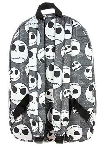 Nightmare Before Christmas Jack Skellington Head Print Laptop Backpack Book Bag