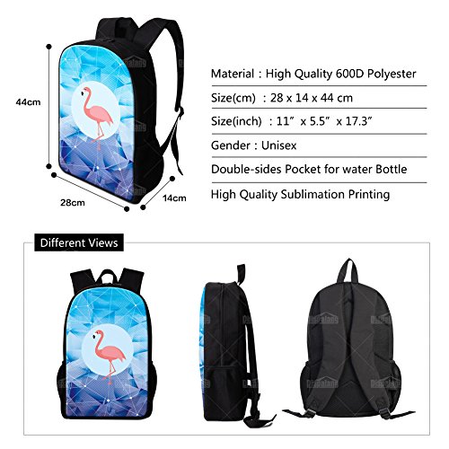 Dispalang Cool Lizard Prints School Backpack for Guy Boys Cute Animal Bagpack Personalized Satchel Patterns