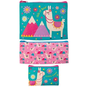 stephen joseph girls' big recycled bag sets, llama, size