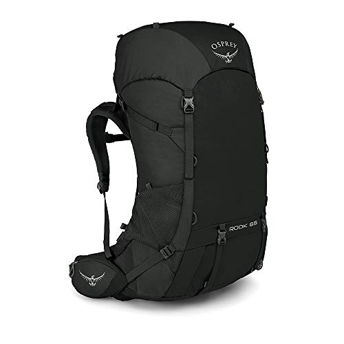 Osprey Rook 65L Men's Backpacking Backpack, Black, One Size