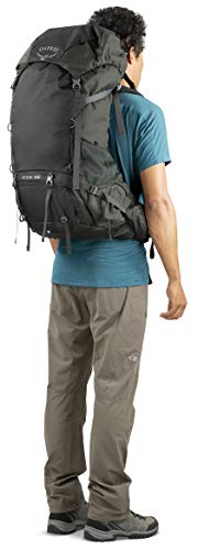 Osprey Rook 65L Men's Backpacking Backpack, Black, One Size