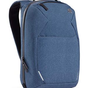 STM Myth 18L Laptop Backpack - Durable, Stylish, and Laptop Backpack with Pockets - Fits 15-Inch Laptop and 16-Inch MacBook Pro with Laptop Protection - Slate Blue (stm-117-186P-02),Black