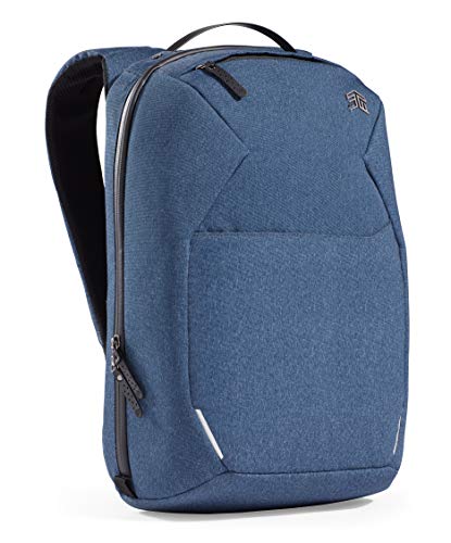 STM Myth 18L Laptop Backpack - Durable, Stylish, and Laptop Backpack with Pockets - Fits 15-Inch Laptop and 16-Inch MacBook Pro with Laptop Protection - Slate Blue (stm-117-186P-02),Black