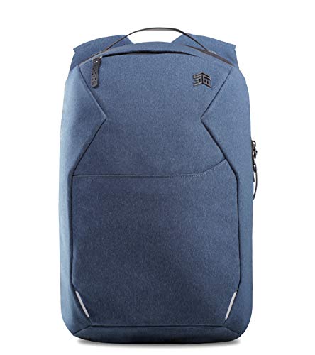 STM Myth 18L Laptop Backpack - Durable, Stylish, and Laptop Backpack with Pockets - Fits 15-Inch Laptop and 16-Inch MacBook Pro with Laptop Protection - Slate Blue (stm-117-186P-02),Black