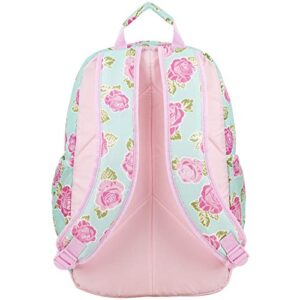 Eastsport Everyday Classic Backpack with Interior Tech Sleeve, Rose Sand/Spring Floral Print