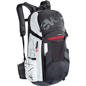 evoc, fr trail unlimited, protector backpack, 20l, black/white, ml