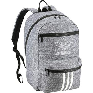 adidas originals originals national 3-stripes backpack, onix jersey/black, one size