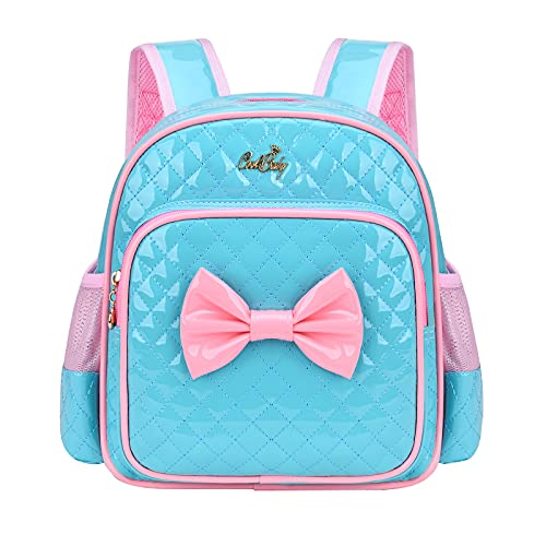 Suerico Cute Durable Waterproof Toddler Preschool Bag Kindergarten Kids Backpack for Girls (blue)