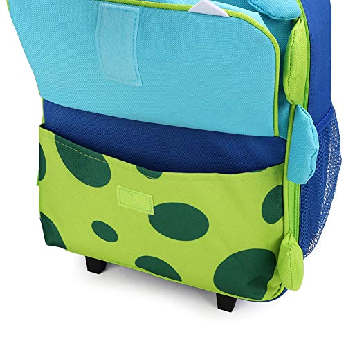 yodo Zoo 3-Way Kids Suitcase Luggage or Toddler Rolling Backpack with wheels, Medium Dinosaur