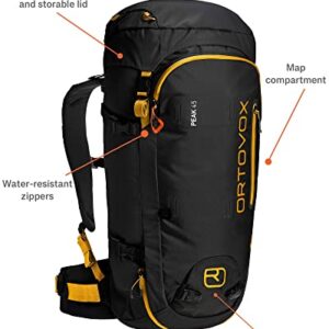 Ortovox Peak 45L High Alpine Touring Backpack for Alpinists, Black Raven