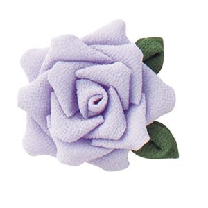 olympus thread oly-tz5a, first knob craft kit, rose brooch, h 2.6 x w 2.8 x d 1.0 inches (6.5 x 7 x 2.5 cm), purple