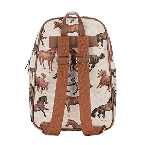 Signare Women's Backpack Ladies Rucksack Knapsack for Woman (Running Horse)