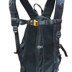 HDHYK 2 Pack Backpack Chest Strap- Nylon -Suitable for Webbing on The Backpack up to1in.(Black)