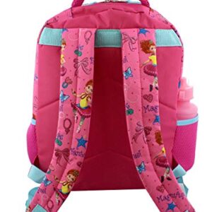 Fancy Nancy Girls 5 piece Backpack and Snack Bag School Set (One Size, Pink/Blue)