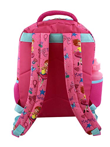 Fancy Nancy Girls 5 piece Backpack and Snack Bag School Set (One Size, Pink/Blue)