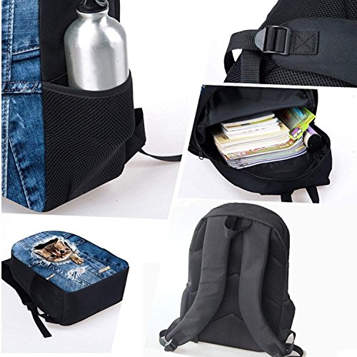 FANCOSAN Sport Football Baseball Basketball Designs Backpack for Mens,Teen Boys Junior School Bag+Lunchbox+Pen Case