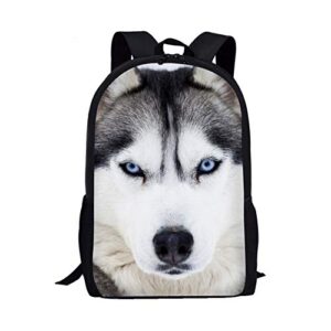 allcute kids school backpack large durable elementary preschool book bags for boys girls husky print